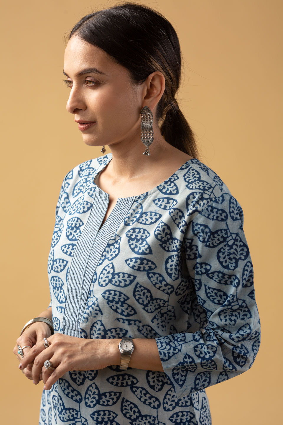 Buy Spectacular WKR105 Divyam Cotton Bagur Print Kurta Online | Kusvaa