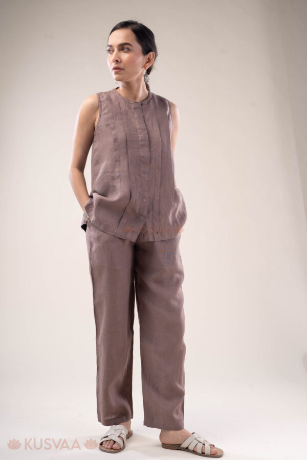 Buy Gorgeous COOD135 Yashvi Linen Co-ord Set Online | Kusvaa